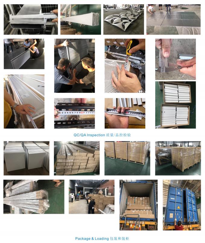 100x100 Aluminum Metal Ceiling PVDF Coating Aluminum Open Cell Ceiling