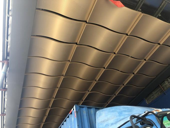 Plain Pattern Wave Ceiling Design