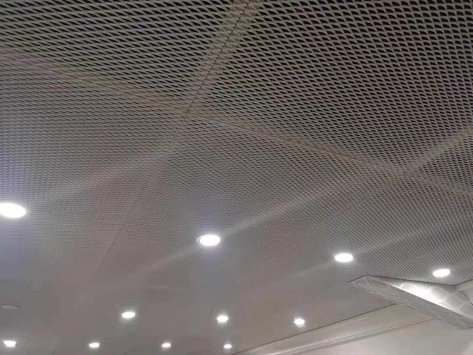 Diamond Aluminum Mesh Ceiling Panel Welding Frame Wire Mesh Ceiling Tiles