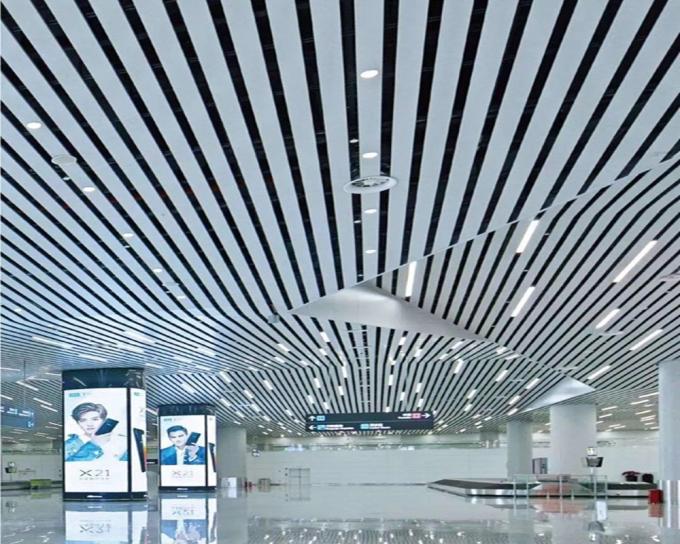50x200mm Aluminum Metal Ceiling U Shape Perforated Baffle Ceiling