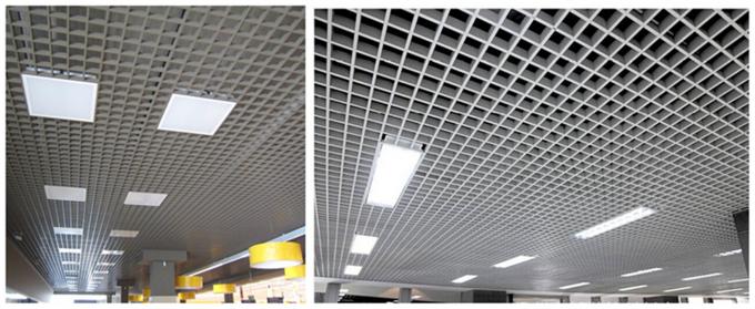 100x100 Aluminum Metal Ceiling PVDF Coating Aluminum Open Cell Ceiling