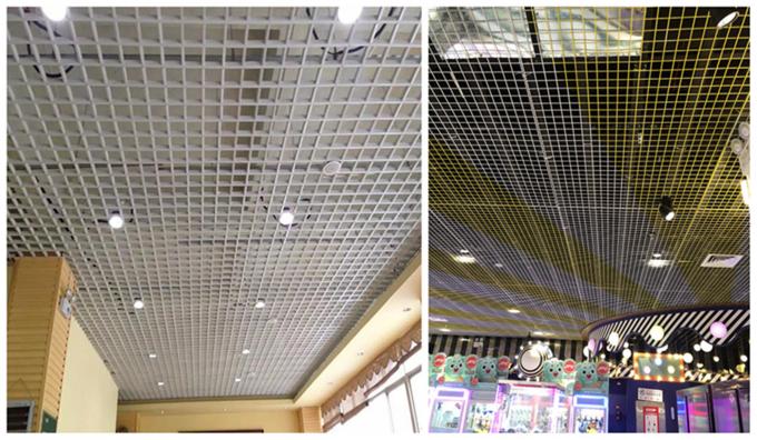 100x100 Aluminum Metal Ceiling PVDF Coating Aluminum Open Cell Ceiling