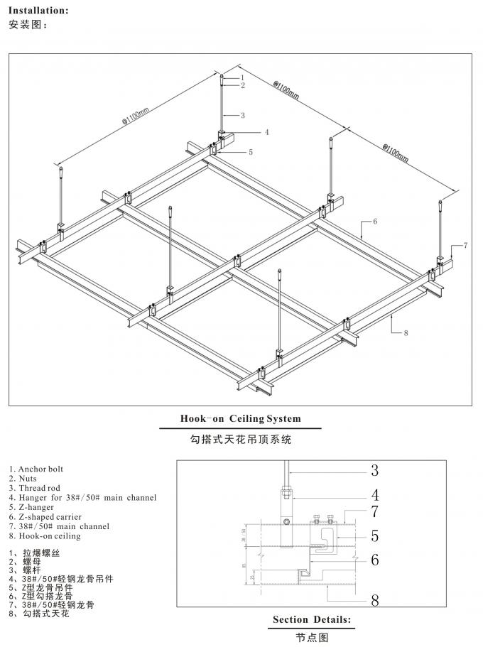 PVDF Finished Metal Ceiling Design