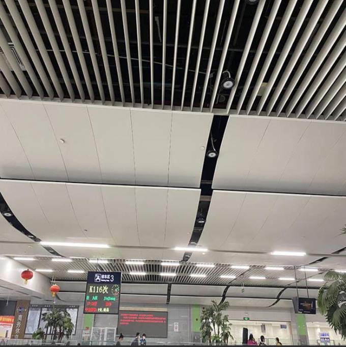 50x150 Aluminum Metal Ceiling Extruded Bullet-Shaped Baffle Ceiling System