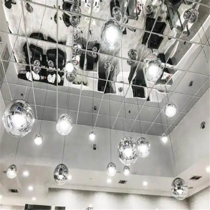 600x600 Stainless Steel Ceiling Tiles Plain Pattern Mirror Lay In ...