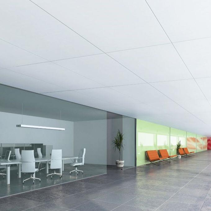 300x300mm Metal Ceiling Tiles Beveled Pattern Clip In Ceiling System