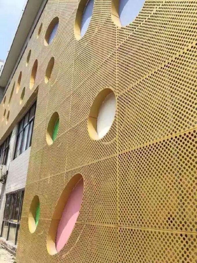 Eco Friendly Acoustic Exterior Wall Cladding Sheets Perforated Metal ...