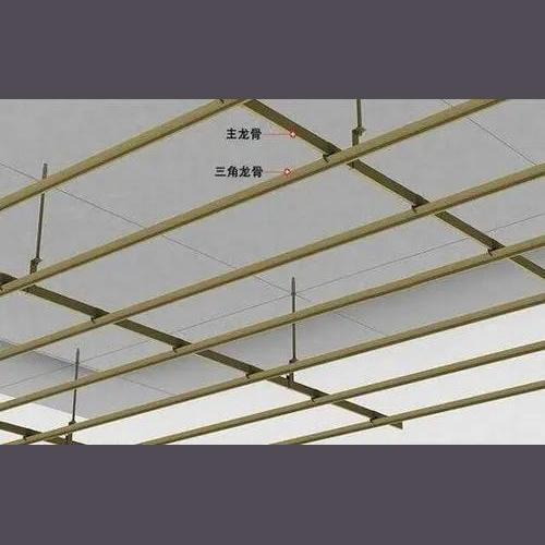 0.2-0.5mm Spring Tee Ceiling System Galvanized Finished For Clip In ...