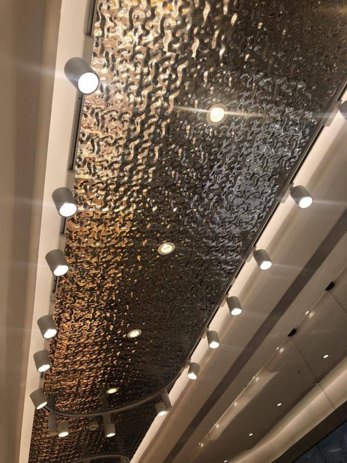 SS304 Water Wave Stainless Steel Panel Reflective Water Ripple Metal Sheet