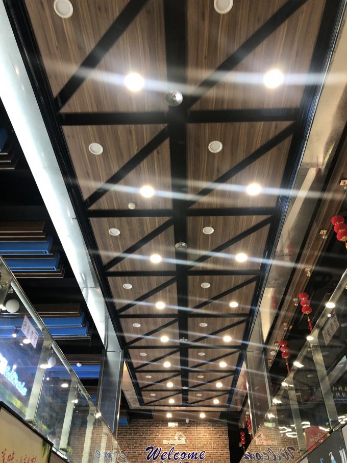 Perforated Acoustic Metal Ceiling Tiles Powder Coated Triangular For ...