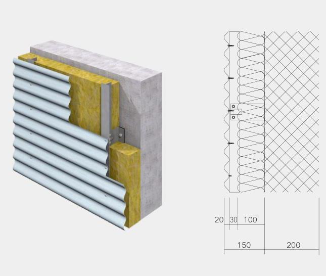 Aluminum Perforated Corrugated Metal Wall Panels Fireproof 600X2000
