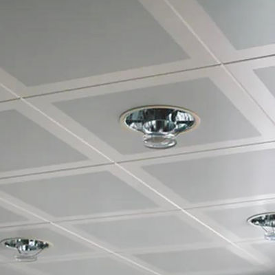 Aluminum lay in ceiling metal lay-in square tiles white ceiling