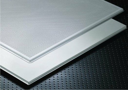 Acoustic Lay In Ceiling Panels For Hall PE Powdercoated 600x1200mm ...