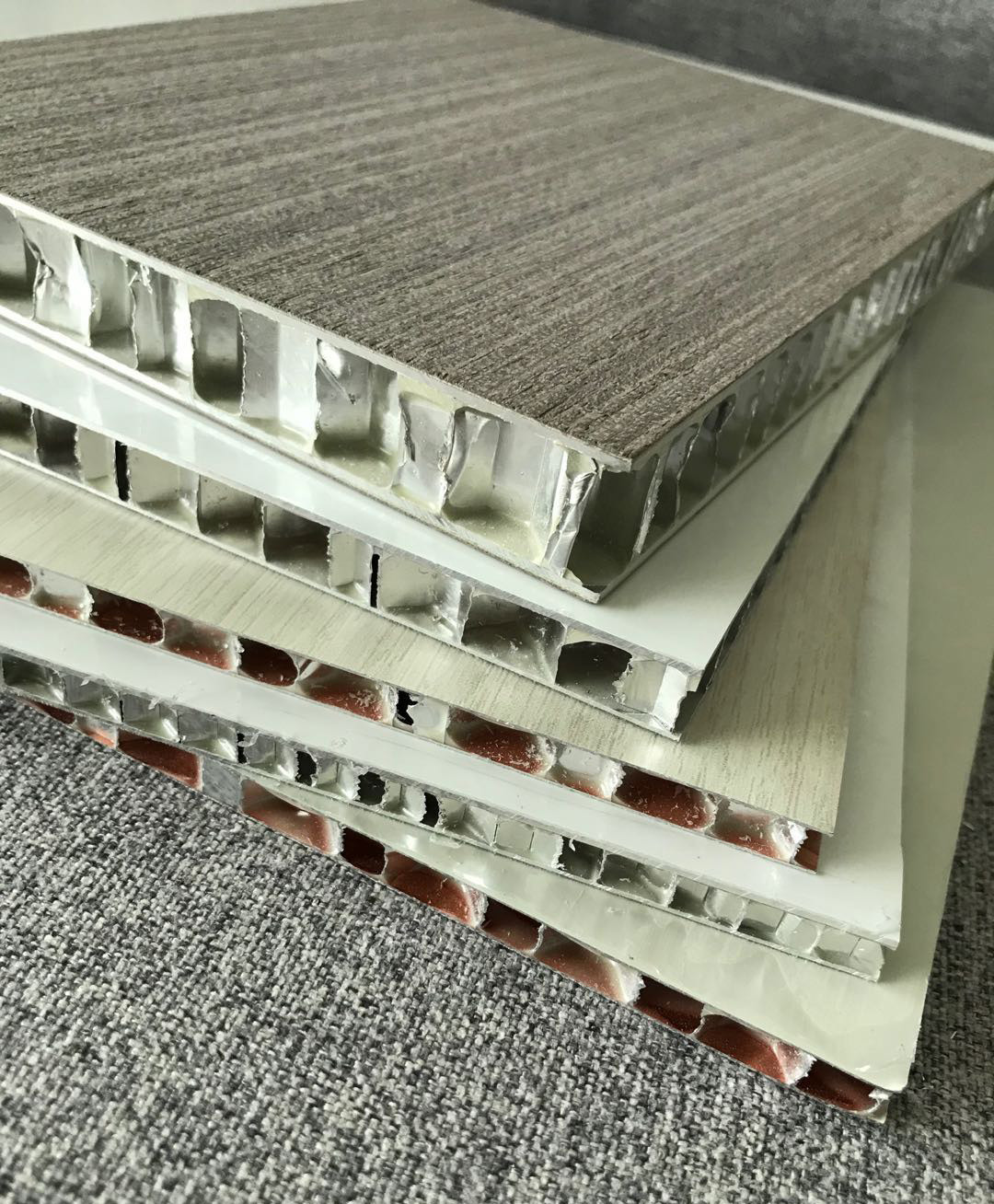 Decorative U Baffle Aluminum Panel Ceiling Wooden Grain Coated ...