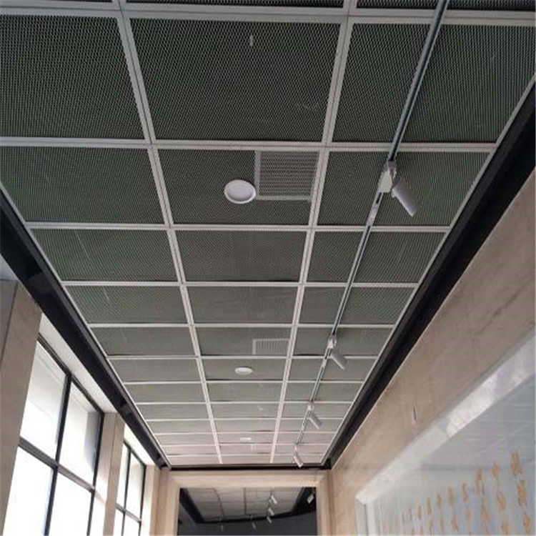 800x800 Mesh Ceiling Panel Aluminum Hook On 20x40mm Wire Mesh Ceiling Tiles