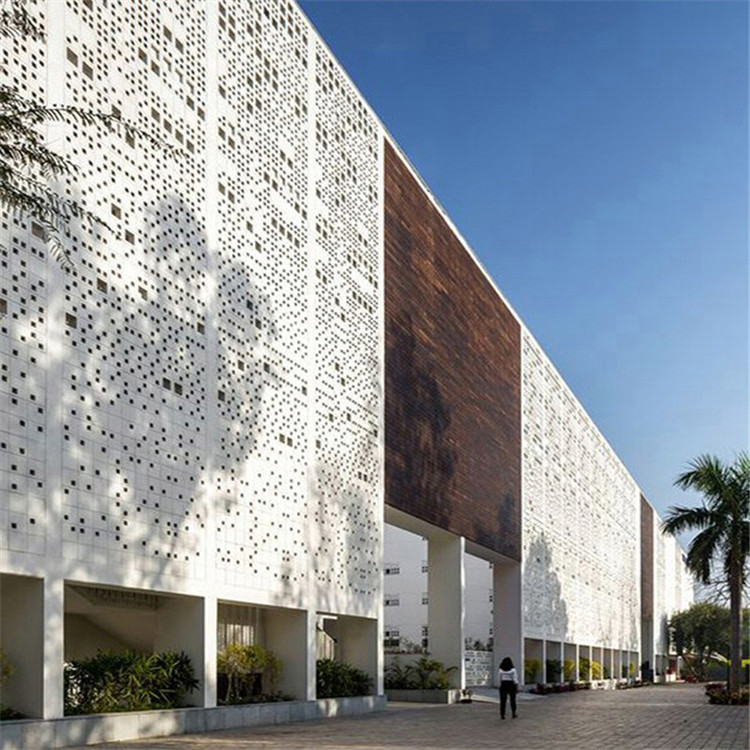 Perforated Aluminum Cladding Panel 300x1200mm Aluminium Facade Panels