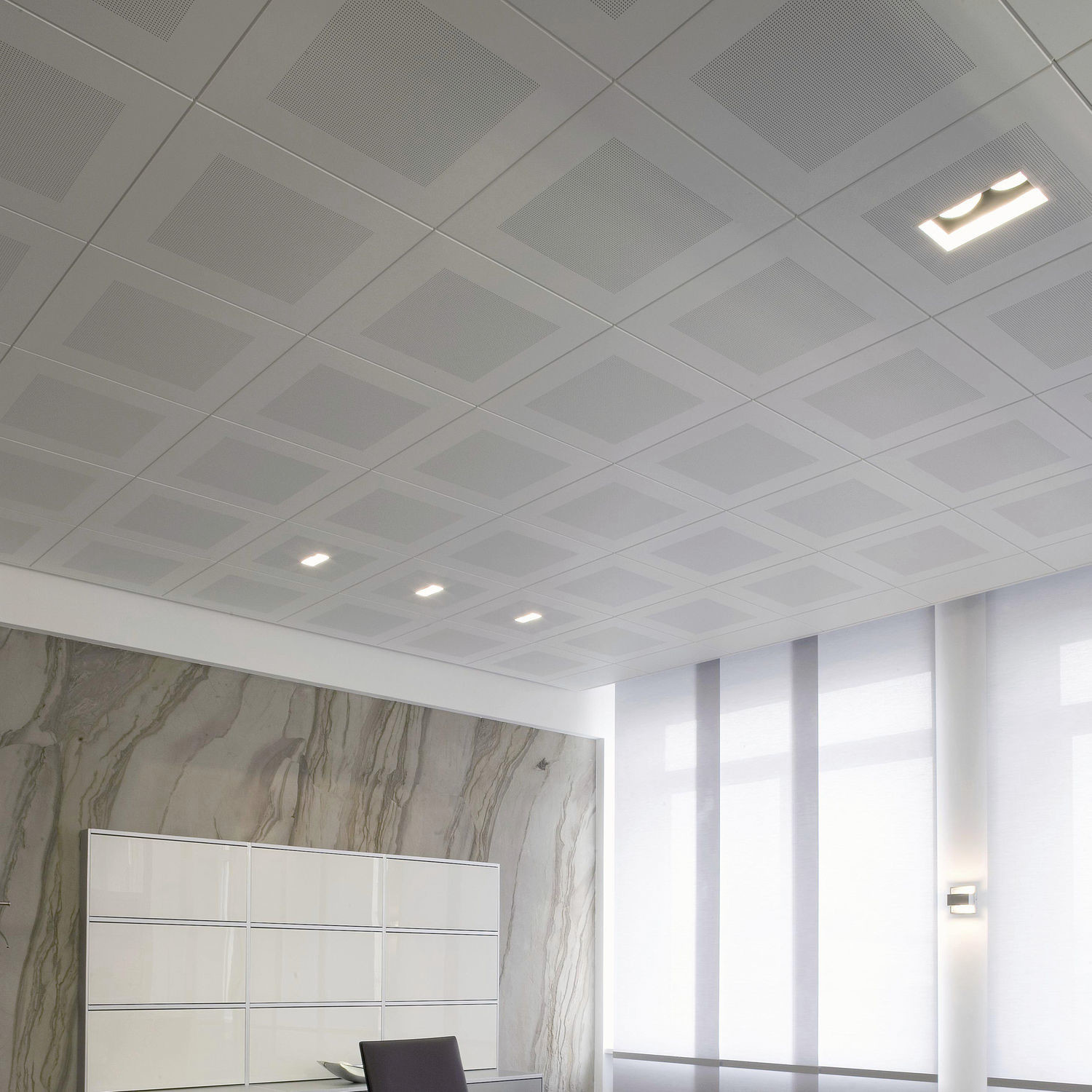 600x600 Metal Ceiling Tiles 0.4mm-1.2mm Clip In Ceiling Tiles