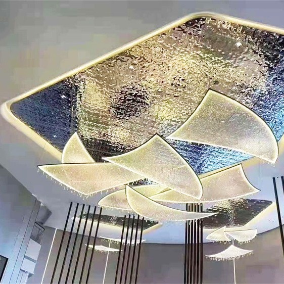 SS304 Water Wave Stainless Steel Panel Reflective Water Ripple Metal Sheet