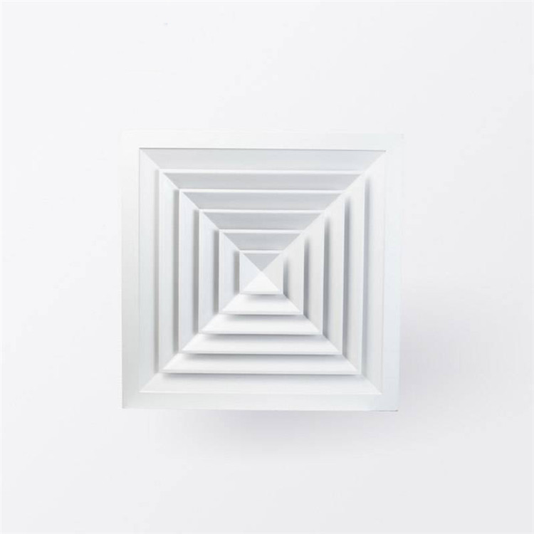 4 Way Aluminum Air Diffusers 600x600mm Square Directional Ceiling Diffuser