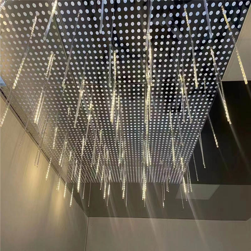 304 Stainless Steel Ceiling Panel Mirror Finished Concealed Perforated ...