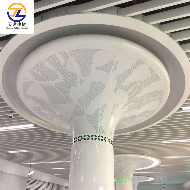 Commercial PVDF Aluminium Cladding Shopping Mall 0.8mm Perforated Metal ...