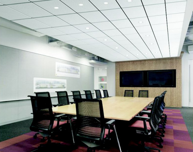 Acoustic Lay In Ceiling Panels For Hall PE Powdercoated 600x1200mm ...