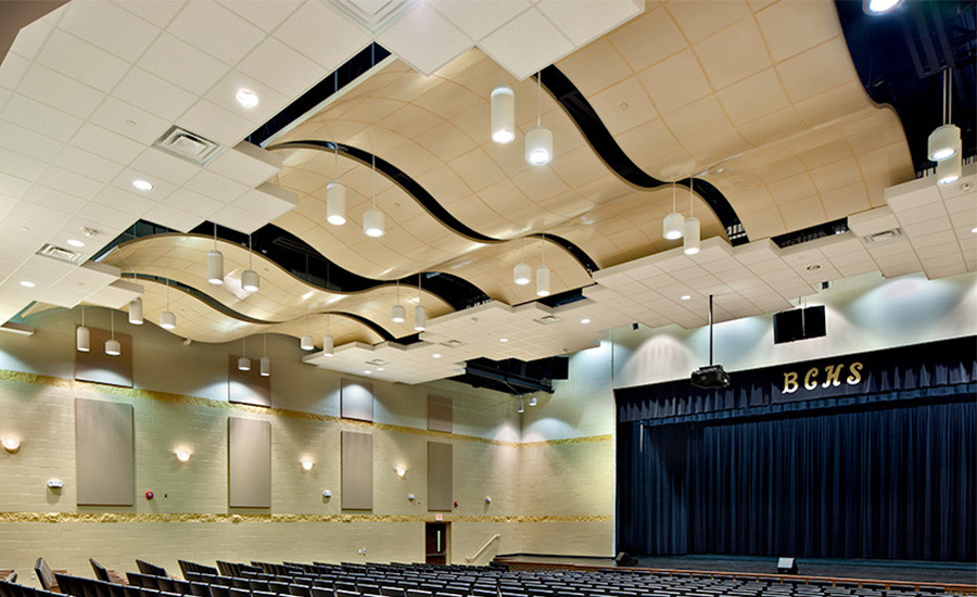 Beautiful Curved False Ceiling Aluminium Panels FOR Semi Exposed Soffit ...