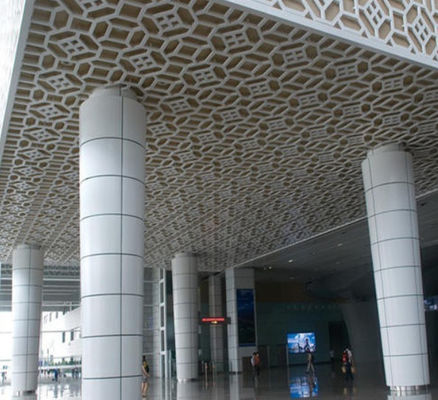 2.0mm Thickness Exterior Aluminum Panels Facade Perforated Metal ...