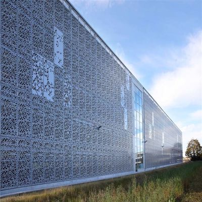 6000mm Wave Baffle Metal Building Facades Wall Cladding Aluminum Curtain