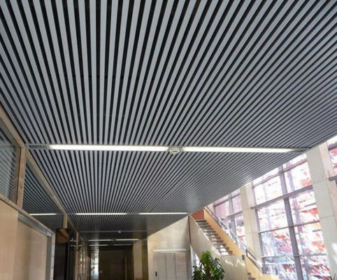 50x200mm Aluminum Metal Ceiling U Shape Perforated Baffle Ceiling